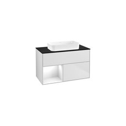Villeroy & Boch V&B Waschtischunterschrank Finion 100x60,3 cm, Rg l glo wh. Lac, wh. m Lac ; Villeroy & Boch (F652GFMT)