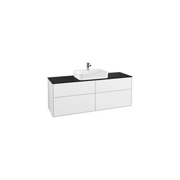 Villeroy & Boch V&B Waschtischunterschrank Wandbeleuchtung Finion 160x60,3cm, EM, Pl bla m, glo wh. Lac ; Villeroy & Boch (G44200GF)