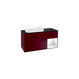 Villeroy & Boch V&B Waschtischunterschrank Wandbeleuchtung Finion 120cm, Pl b m, Reg re glo wh. Lac, Peo m ; Villeroy & Boch (G282GFHB)