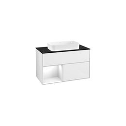 Villeroy & Boch V&B Waschtischunterschrank Abdeckplatte bla m Finion 100x60,3cm, Rg l g wh. Lac, glo wh. Lac ; Villeroy & Boch (F242GFGF)