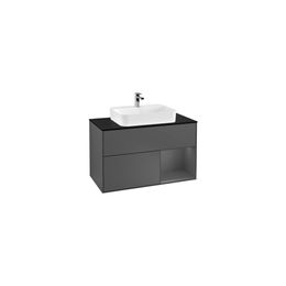 Villeroy & Boch V&B Waschtischunterschrank Wandbeleuchtung Finion 100, Pl b m, Rg r Anthrac. m, Anthrac. m ; Villeroy & Boch (G372GKGK)