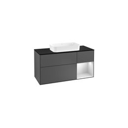 Villeroy & Boch V&B Waschtischunterschrank Finion 120cm, Pl b m, Rg r w m Lac, Anthrac. m ; Villeroy & Boch (F302MTGK)