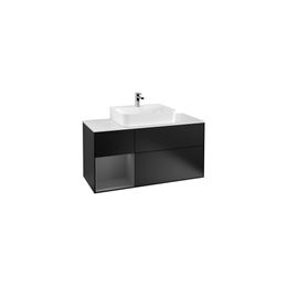 Villeroy & Boch V&B Waschtischunterschrank Finion 120cm, Pl w m, Rg l A m, bla m Lac ; Villeroy & Boch (F161GKPD)