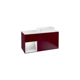 Villeroy & Boch V&B Waschtischunterschrank Wandbeleuchtung Finion 120cm, Pl wh. m, Reg li wh. m Lac, Peo m ; Villeroy & Boch (G271MTHB)