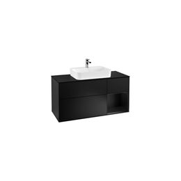 Villeroy & Boch V&B Waschtischunterschrank Finion 120cm, Pl b m, Rg r bla m Lac, bla m Lac ; Villeroy & Boch (F422PDPD)