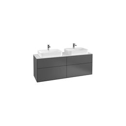 Villeroy & Boch V&B Waschtischunterschrank Finion 160x60,3cm, Abd.-Pl. wh. m, Anthrac. m ; Villeroy & Boch (F43100GK)