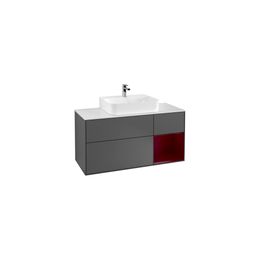 Villeroy & Boch V&B Waschtischunterschrank Finion 120cm, Pl wh. m, Reg re Peo, Anthrac. m ; Villeroy & Boch (F171HBGK)