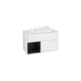 Villeroy & Boch V&B Waschtischunterschrank Finion 100x60,3 cm, Rg l bla m Lac, glo wh. Lac ; Villeroy & Boch (F651PDGF)