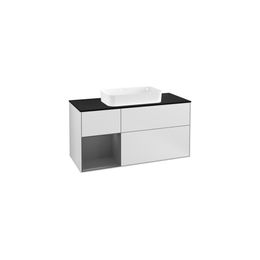 Villeroy & Boch V&B Waschtischunterschrank Wandbeleuchtung Finion 120cm, Pl b m, Rg l A m, wh. m Lac ; Villeroy & Boch (G292GKMT)