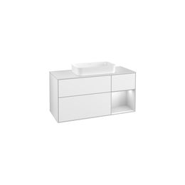 Villeroy & Boch V&B Waschtischunterschrank Wandbeleuchtung Finion 120cm, Pl w m, Rg r w m Lac, glo wh. Lac ; Villeroy & Boch (G301MTGF)