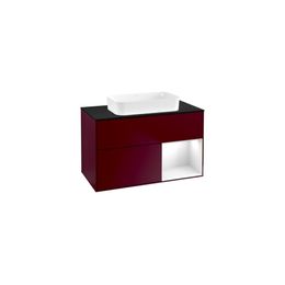 Villeroy & Boch V&B Waschtischunterschrank Wandbeleuchtung Finion 100x60,3 cm, Reg re glo wh. Lac, Peo m ; Villeroy & Boch (G662GFHB)