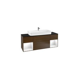 Villeroy & Boch V&B Waschtischunterschrank Wandbeleuchtung Finion 160cm, Pl b m, Reg glo wh. Lac, wal ven ; Villeroy & Boch (G212GFGN)