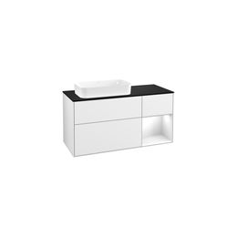 Villeroy & Boch V&B Waschtischunterschrank Wandbeleuchtung Finion 120cm, Pl b m, Rg r g w Lac, glo wh. Lac ; Villeroy & Boch (G282GFGF)