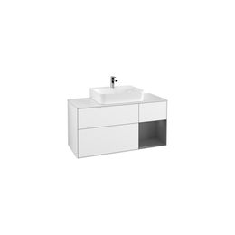 Villeroy & Boch V&B Waschtischunterschrank Finion 120cm, Pl w m, Rg r A m, glo wh. Lac ; Villeroy & Boch (F171GKGF)
