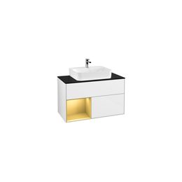 Villeroy & Boch V&B Waschtischunterschrank Wandbeleuchtung Finion 100, Pl bla m, Reg li gol m, glo wh. Lac ; Villeroy & Boch (G112HFGF)