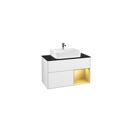 Villeroy & Boch V&B Waschtischunterschrank Finion 100, Pl bla m, Reg re gol m, glo wh. Lac ; Villeroy & Boch (F122HFGF)