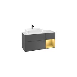 Villeroy & Boch V&B Waschtischunterschrank Wandbeleuchtung Finion 120cm, Pl w m, Reg re gol m, Anthrac. m ; Villeroy & Boch (G401HFGK)