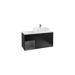 Villeroy & Boch V&B Waschtischunterschrank Wandbeleuchtung Finion 120cm, Pl w m, Rg l A m, bla m Lac ; Villeroy & Boch (G141GKPD)