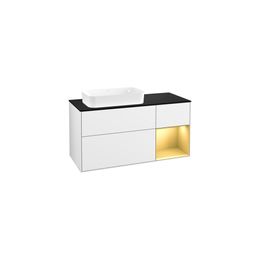 Villeroy & Boch V&B Waschtischunterschrank Finion 120x60 cm, Reg re gol m, glo wh. lacquer ; Villeroy & Boch (F692HFGF)
