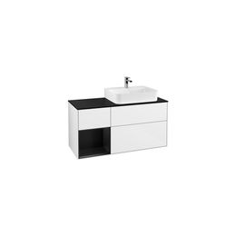 Villeroy & Boch V&B Waschtischunterschrank Wandbeleuchtung Finion 120cm, Pl b m, Rg l b m Lac, glo wh. Lac ; Villeroy & Boch (G142PDGF)