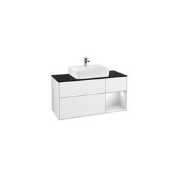 Villeroy & Boch V&B Waschtischunterschrank Wandbeleuchtung Finion 120cm, Pl b m, Rg r w m Lac, glo wh. Lac ; Villeroy & Boch (G172MTGF)