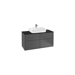 Villeroy & Boch V&B Waschtischunterschrank Finion 120x60,3cm, Abd.-Pl. bla m, Anthrac. m ; Villeroy & Boch (F13200GK)