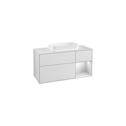 Villeroy & Boch V&B Waschtischunterschrank Wandbeleuchtung Finion 120cm, Pl w m, Rg r wh. m Lac, wh. m Lac ; Villeroy & Boch (G301MTMT)