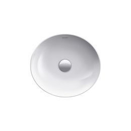 Duravit Aufsatzwaschbecken Cape Cod 40x36cm, o. HL, &Uuml;L, Hahnlochbank, Wei&szlig; (2328400000)