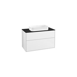 Villeroy & Boch V&B Waschtischunterschrank Finion 100x60,3x50,1mm, Gl. bla m, glo wh. Lac ; Villeroy & Boch (F64200GF)