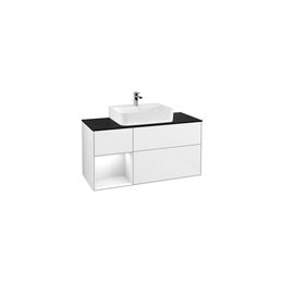 Villeroy & Boch V&B Waschtischunterschrank Finion 120cm, Pl b m, Rg l g w Lac, glo wh. Lac ; Villeroy & Boch (F162GFGF)
