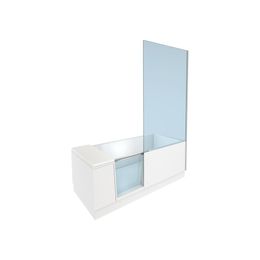 Duravit Badewanne Shower + Bath 170x75x210,5cm, Kl, N, m mont T, matt-we (700455000000000)