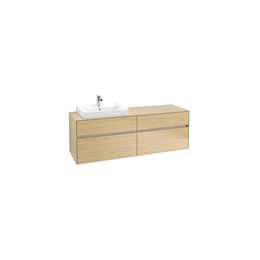Villeroy & Boch V&B Waschtischunterschrank Collaro 160x54,8x50cm, WT links, nordic oak ; Villeroy & Boch (C02200VJ)