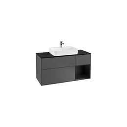 Villeroy & Boch V&B Waschtischunterschrank Wandbeleuchtung Finion 120cm, Pl b m, Reg re bla m, Anthrac. m ; Villeroy & Boch (G422PDGK)
