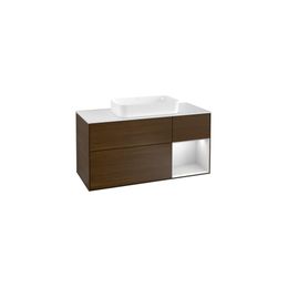 Villeroy & Boch V&B Waschtischunterschrank Finion 120cm, Pl w m, Reg re wh. m Lac, wal ven ; Villeroy & Boch (F301MTGN)