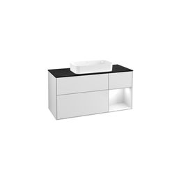 Villeroy & Boch V&B Waschtischunterschrank Wandbeleuchtung Finion 120x60 cm, Reg re glo wh. Lac, wh. m Lac ; Villeroy & Boch (G712GFMT)
