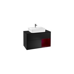 Villeroy & Boch V&B Waschtischunterschrank Finion 100, Pl bla m, Reg re Peo, bla m Lac ; Villeroy & Boch (F122HBPD)