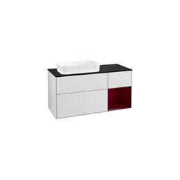 Villeroy & Boch V&B Waschtischunterschrank Wandbeleuchtung Finion 120cm, Pl bla m, Reg re Peo, wh. m Lac ; Villeroy & Boch (G282HBMT)