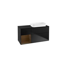 Villeroy & Boch V&B Waschtischunterschrank Finion 120x60 cm, Reg li wal ven, bla m lacquer ; Villeroy & Boch (F682GNPD)