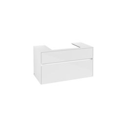 Villeroy & Boch V&B Waschtischunterschrank Collaro 100x54,8x50cm, WT mittig, glossy white ; Villeroy & Boch (C01900DH)