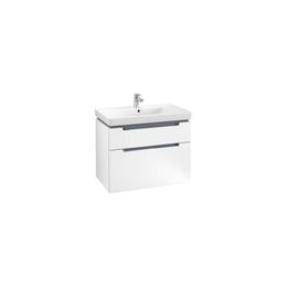 Villeroy & Boch V&B Waschtischunterschrank Subway 2.0 78,7x59x44,9cm, Griff chrom, wei&szlig; matt ; Villeroy & Boch (A91410MS)