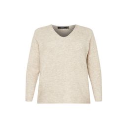 Vero Moda Curve Pullover Damen Gr&ouml;&szlig;e L beigemeliert