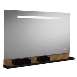 Burgbad Fiumo Leuchtspiegel mit horizontaler LED-Beleuchtung 120 x 81,7 cm