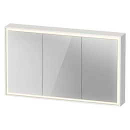 Duravit L-Cube Spiegelschrank 120 x 70 cm, 3 Türen, Steckdose: LKZ 0 (DE,AT), mit Waschplatzbeleuchtung