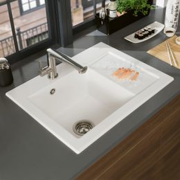 Villeroy & Boch Villeroy & Boch Subway 45 Compact Einbauspüle, Ablaufgarnitur mit Handbetätigung, Becken links