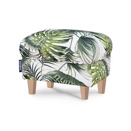 KONSIMO Hocker Miles weiß Maße (cm): B: 55 H: 42 Sessel & Hocker > Hocker > Polsterhocker » Sofa DE