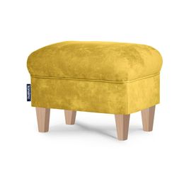 KONSIMO Hocker Miles gelb Ma&szlig;e (cm): B: 55 H: 42 Sessel & Hocker > Hocker > Polsterhocker &raquo; Sofa DE