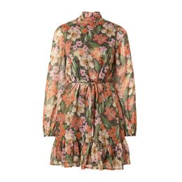 Oasis Kleid Damen Gr&ouml;&szlig;e 44 gr&uuml;n / orange / hellpink / schwarz Sommerkleid