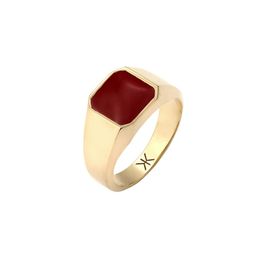 Kuzzoi Siegelring Herren Größe 62 gold / bordeaux