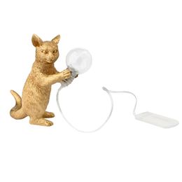 my home Dekofigur mit Lampe in Katzen-Form