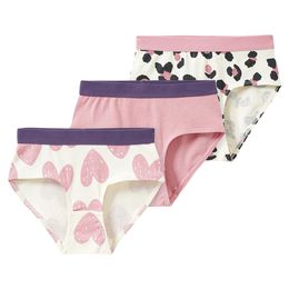 Yigga 3 Mädchen Pantys mit Rippstruktur
